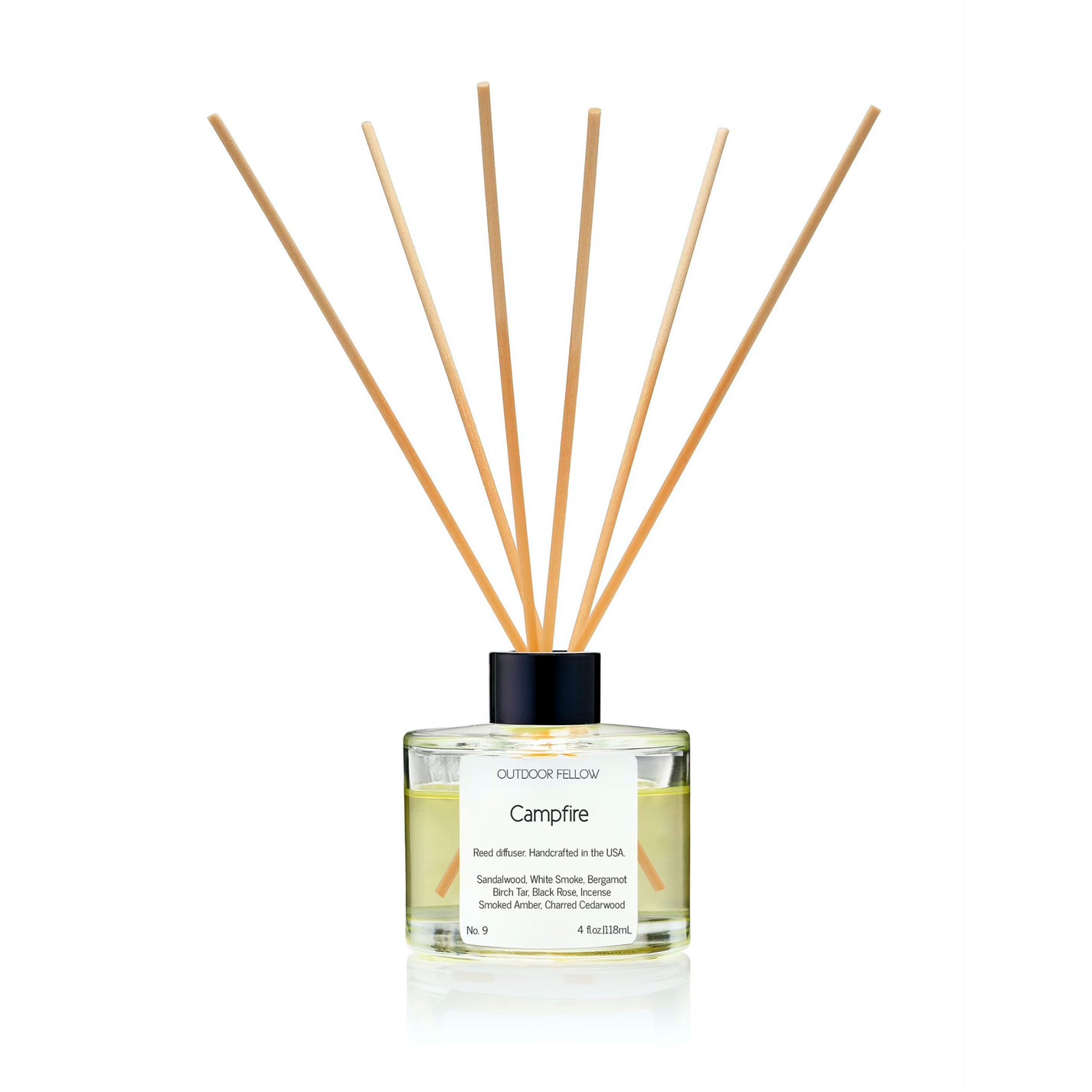 Campfire Reed Diffuser - Cozy, Smoky Aroma with Sandalwood & Cedarwood ...